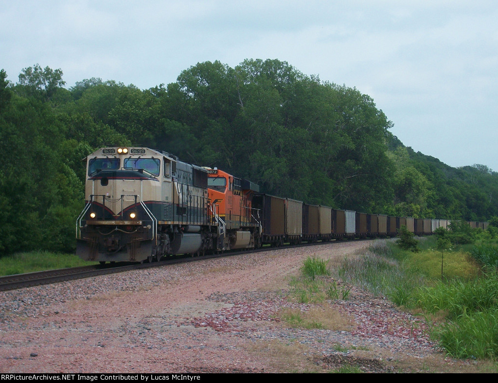 BNSF 9699 westbound BNSF empty coal train
